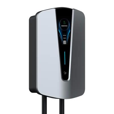 China American Standard Type 1 4.3 Inch Screen AC EV Charger Wall Mount IP65 32A 220V for sale