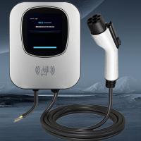 China Tesla 7kW Swipe Card Type 1 EV Charger 220V with LED Screen Wall Mount for sale