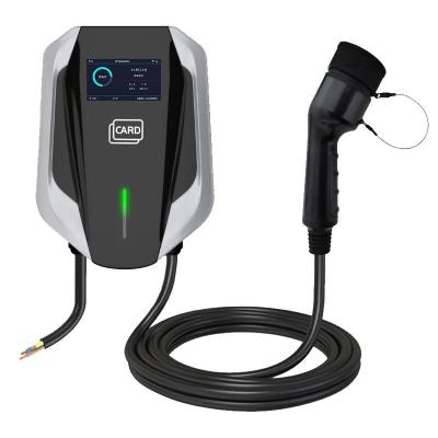 China European Standard 22kW 3 Phase Wall EV Charger with Swipe Card IP67 for sale