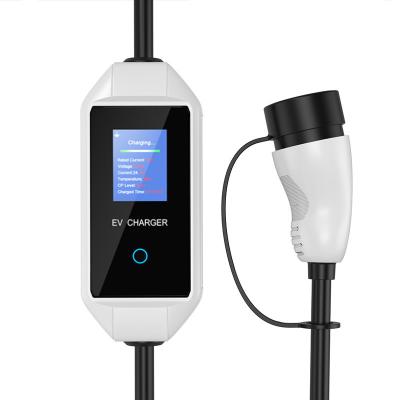 China American Standard Portable AC EV Charger Adjustable Current 8A-32A Overcurrent Protection for sale
