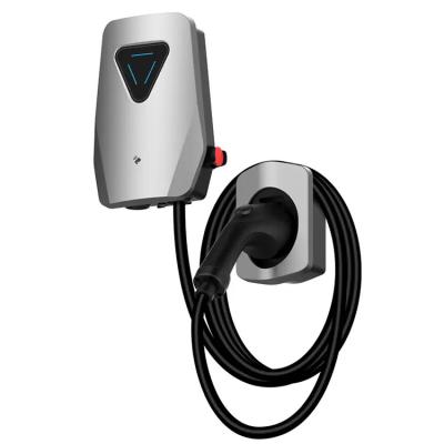China 220V Smart Flame Retardant ABS Single Phase EV Charger Wall Mount for sale