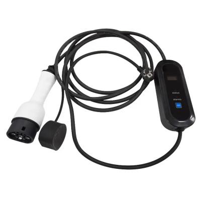 China High Flame Retardant PC 220V Portable AC EV Charger Adjustable Current for sale