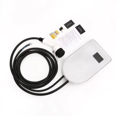 China Automobile Fast Charging Pile Wall Mounted EV Charging Station LCD Display for sale