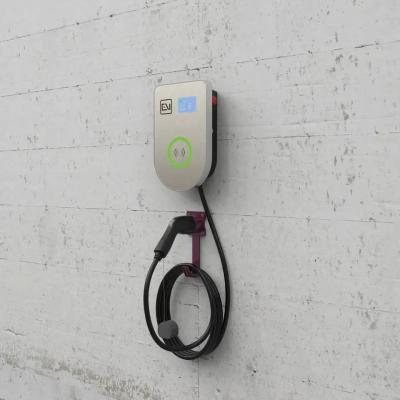 China RFID Wall Boxer 7kw 32a Wall Mounted EV Charging Station With 5 Meters Cable for sale