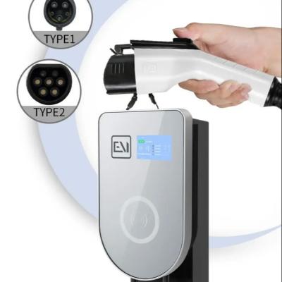 China 22 Kilowatts LCD Screen Wall Mounted EV Charging Station with RFID And App for sale