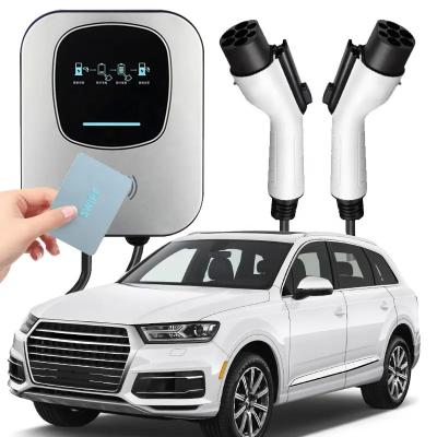 China 22 Kilowatts Screen Display Wall Mounted EV Charging Station With Security Alarm for sale