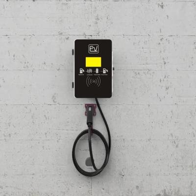 China Screen Display Multiple Protection Wall Mounted EV Charging Station With IC Card for sale