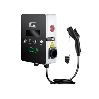 China European Standard Single Gun Wall Mounted EV Charging Station Type 2 32A AC220V for Home for sale