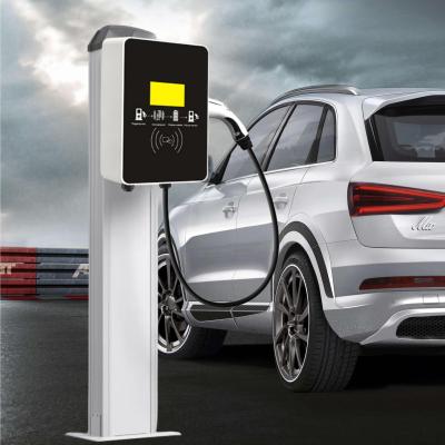 China American Standard Single Gun 11kW 22kW Electric Car Wall Box Home Charger with Overcurrent Protection for sale
