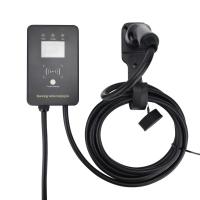 China AC 220V 32A Wall Mounted EV Charging Station with RFID Card and 4.3 Inch LED Screen for sale