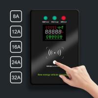 China LED Display Screen 7kw 5m Cable Wall Mounted EV Charging Station Single Gun for sale