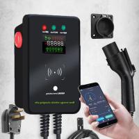 China IP67 European Standard Swipe Card AC Wall Box EV Charger 32A 220V Leakage Protection for sale