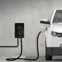 China Single Gun 40A Wall Mount EV Charger with LED Indicator Swiping Card IP67 for sale