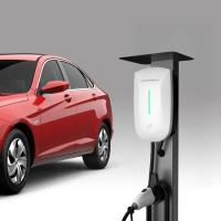 China WiFi Connected Single Gun Wall Mounted EV Charging Station 32A AC240V RFID Swiping Card for sale