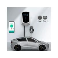 China Column Mounted Type 1 Type 2 Ev Wall Box Charger UV Resistant for sale
