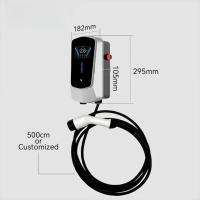 China American Standard 7kW Wall Mounted EV Charger with High Flame Retardant PC Fuel IP66 for sale