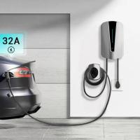China American Standard App Control Swipe Card 32A 48A Fireproof PC Home Smart Wall EV Charger for sale