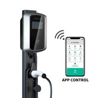 China RFID WiFi Bluetooth Wall Mounted EV Charging Station 32A AC380V for sale