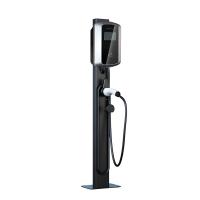 China 3 Phase LCD Screen Display Wall Mounted EV Charging Station 7kw EV Charging Point for sale