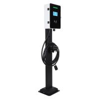 China Commercial Double Guns 22kw Wall Mounted EV Charger with RFID AC 380V for sale