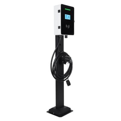 China Commercial Double Guns 22kw Wall Mounted EV Charger with RFID AC 380V for sale