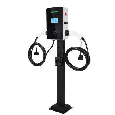 China 22kW Wall Mounted EV Charging Station 5m Cable IP54 RFID AC380V for sale