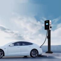 China Single Gun Type2 7 Kilowatts Wall Mounted EV Charging Station LCD Screen Display for sale