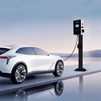 China Single Gun Type2 7 Kilowatts Wall Mounted EV Charging Station LCD Screen Display for sale