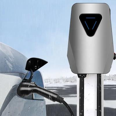 China 32A 48A Flame Retardant ABS Material Wall EV Charger EVSE Box Overvoltage Protection for sale