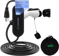 China Type 2 32A Screen Display Portable AC EV Charger Temperature Protection for sale