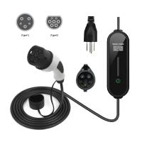 China Waterproof Shell 5 Meters Cable 16A LED Indicator AC Fast Charger For EV for sale