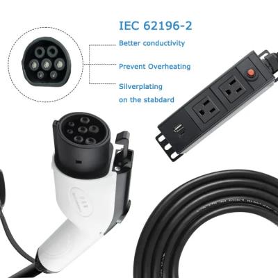 China 15A Output Power EV Charger Gun EV Charging Gun V2L Discharge Socket for sale