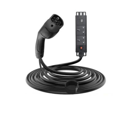 China Portable 5m 250V EV Charging Gun Discharge Cable 15A for Camping for sale