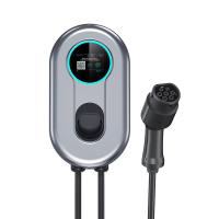 China Touch Button 7.4m Cable Type 1 Electric Car Charger Wall Mount for sale