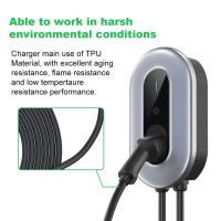 China 7kW 11kW 22kW 3 Phase Type 2 EV Charger with LCD Screen Over Temp Protection for sale