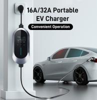 China SAE J1772 Type 1 7kW 32A Portable EV Charger Single Gun Electric Vehicle Charger for sale