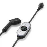 China Single Phase Schuko Adapter 16A Portable EV Charging Station With LCD Display for sale