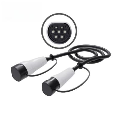 China 3 Phase 22kW Dual Gun Portable EV Charger Type 2 AC Charging Cable for sale