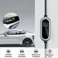 China Type 2 Single Phase 230V Portable EV Charger 3.68kW 7.36kW for Tesla UK Germany for sale