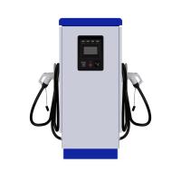 China GB/T Double Guns 380V 4G EV DC Charging Station 250A IP54 Floor Mounted for sale