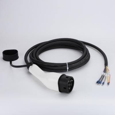 China European Standard 22kw 10m AC EV Charging Cable Rubber Waterproof CE for sale
