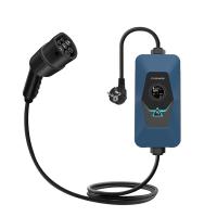 China Type 2 Screen Display 32A Portable AC EV Charger With CE Certificate for sale