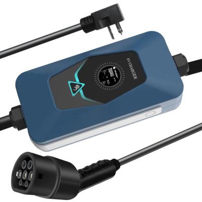 China European Standard 16A App Control Portable AC EV Charger for Most EV Cars for sale