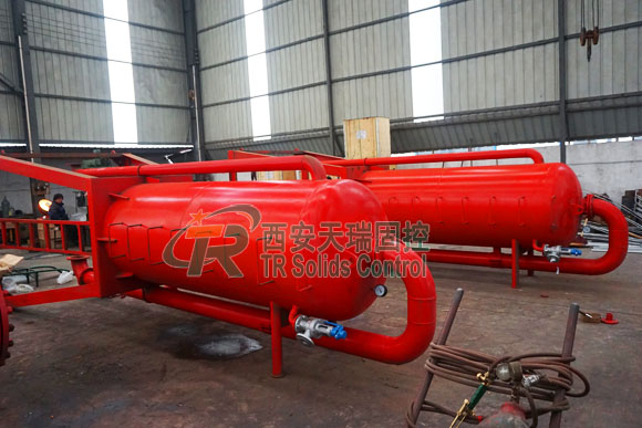 Mud gas separator for oilfield