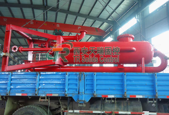Mud gas separator for oilfield
