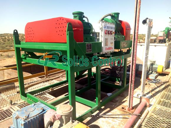 Decater centrifuge for oil and gas drilling