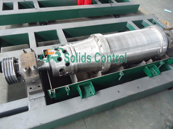 Decanter centrifuge for oil and gas drilling