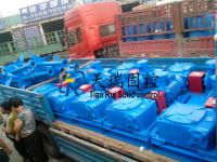 China Blue Coupling / Direct Connection Type Worm Gear Speed Reducer For Drilling for sale