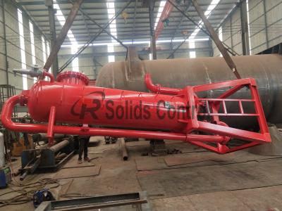 China 180m3/H Oilfield MGS Poor Boy Degasser 800mm Main Body Diameter for sale