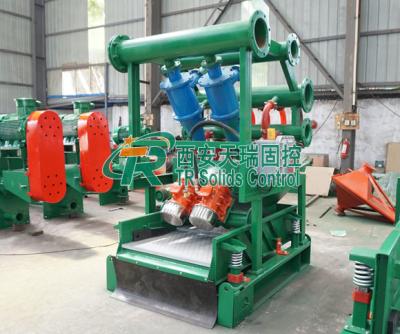 China Oil Drilling Mud Removal Equipment Hydrocyclone Desilter Cleaner 580kg Weight for sale